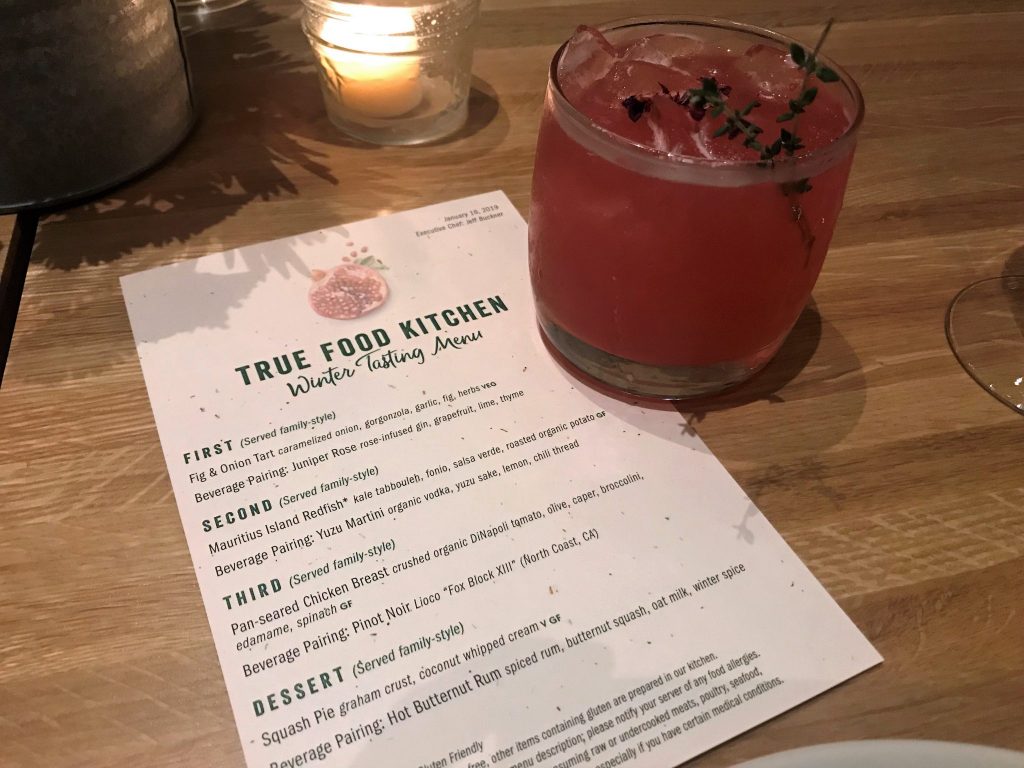 True Food Kitchen Winter Tasting Menu - Jacksonville Restaurant Reviews