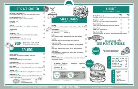 Derby House Diner - Lunch & Dinner Menu - Jacksonville Restaurant Reviews