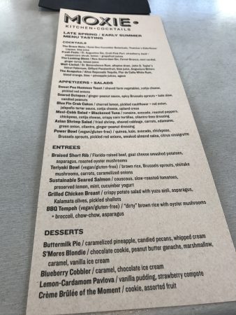 Moxie's Summer Menu Impresses - Jacksonville Restaurant Reviews